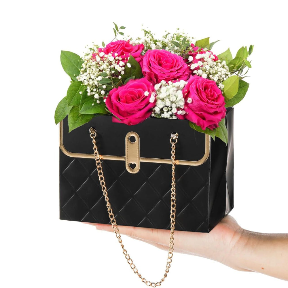 Black Purse Flower Box Bouquet – Flower Works LLC